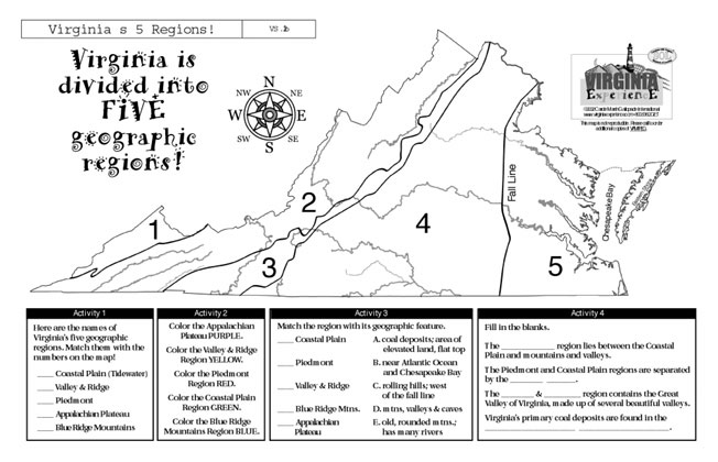 Gallopade International: Virginia's 5 Regions!